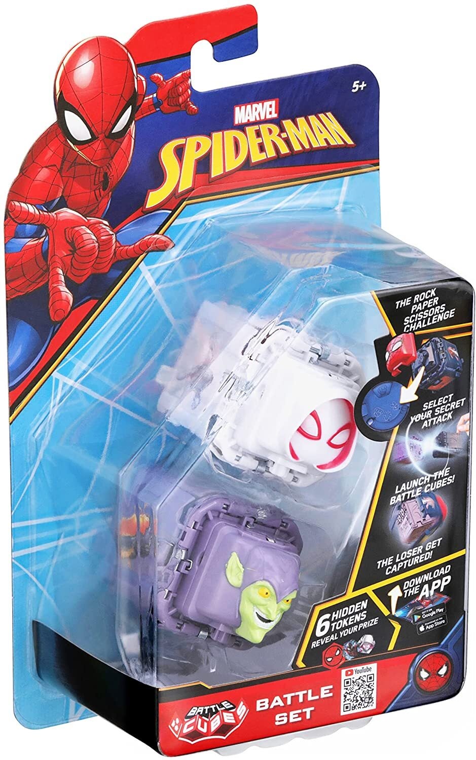 Battle Cubes Marvel Spiderman Rock Paper Scissors Battle Set Spider ...